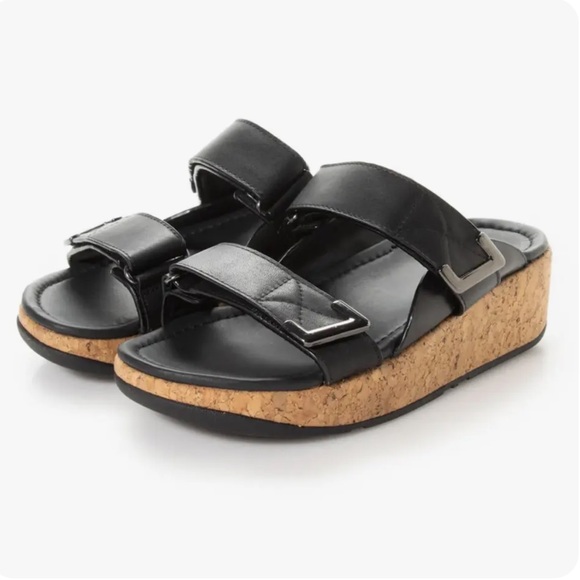 Fitflop | Shoes | Fitflop Remi Adjustable Leather Slide | Poshmark